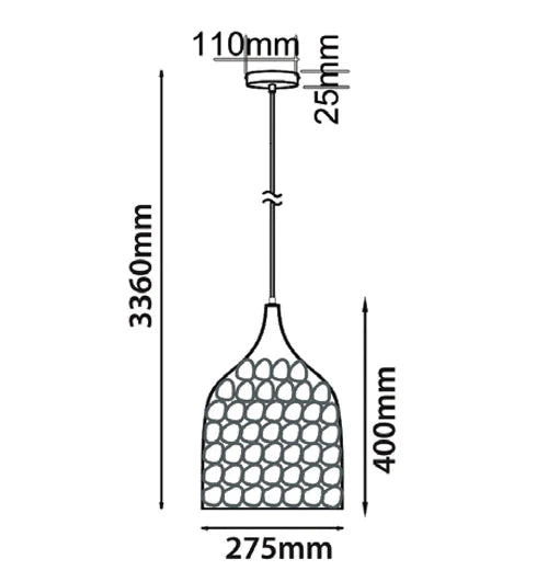 CLA KOPER: Bohemian Copper Plated Ellipse Shape Pendant Light – ELS ...